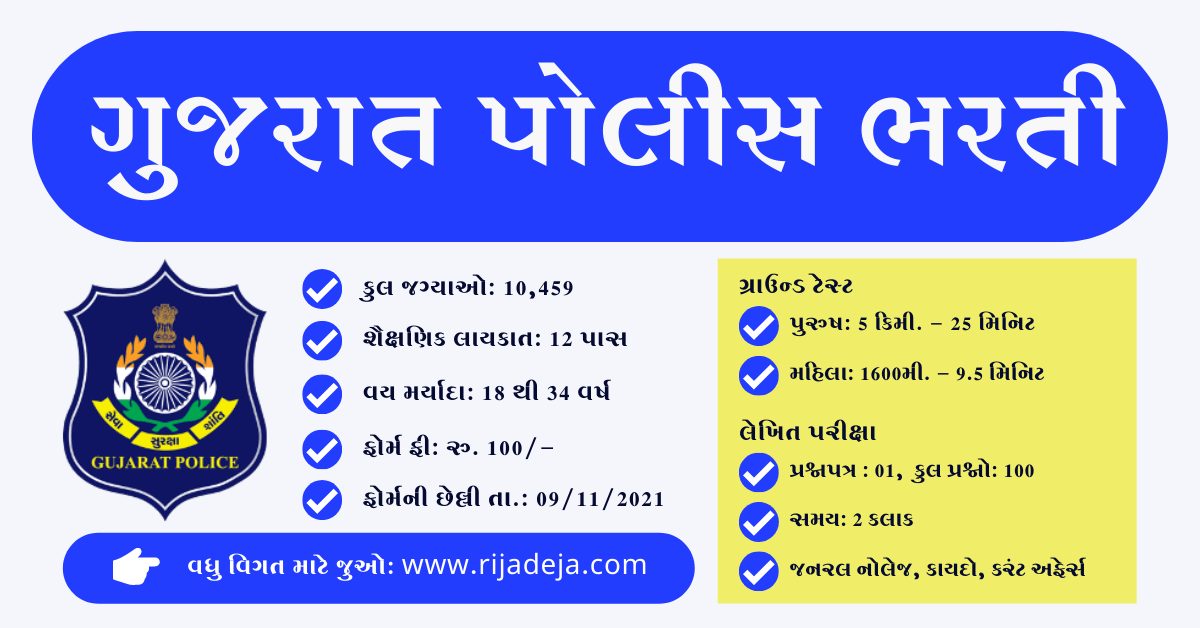 Gujarat Police Constable Recruitment 2025 – Lok Rakshak Bharti, Exam ...