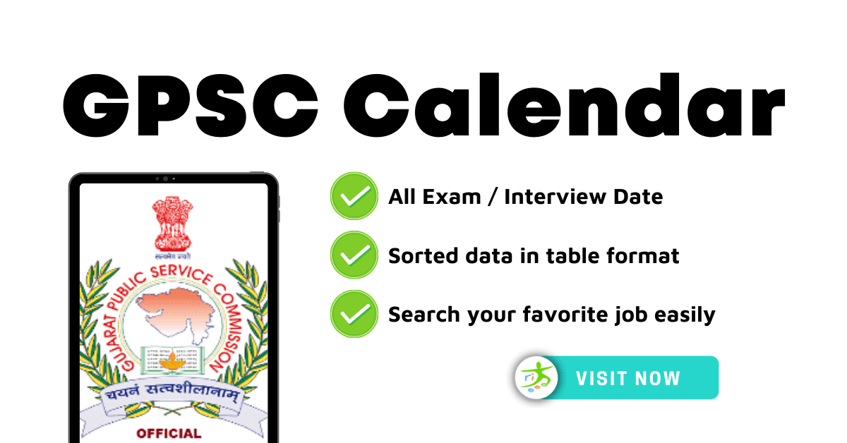 GPSC Calendar 2025 – Gujarat Govt Exam Schedule PDF
